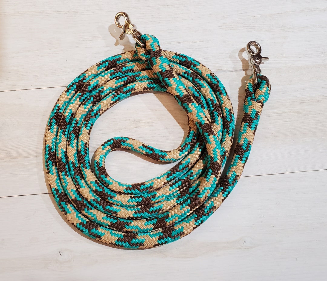 Custom Yacht Rope Sport Reins / Clinician Rope, Mecate Reins, Barrel ...