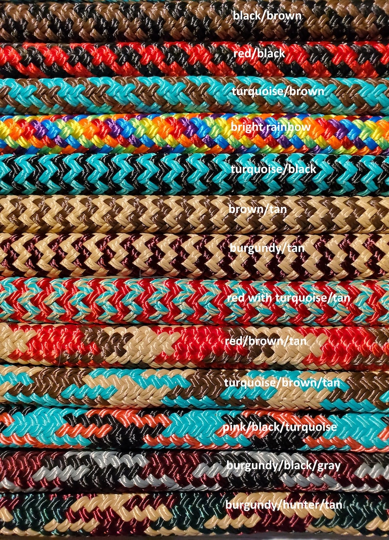 Custom Yacht Rope Loop Reins or Split Reins / Clinician Rope, Mecate ...