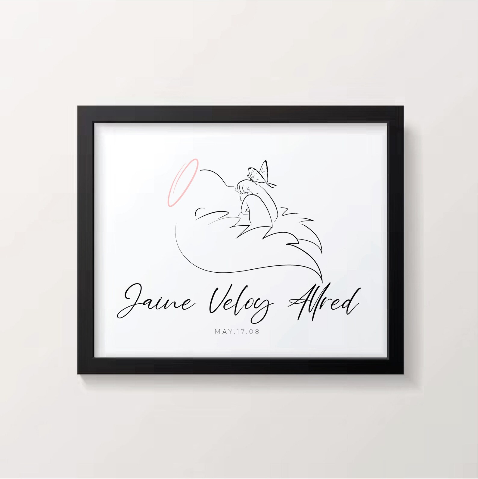 Personalized Angel Baby Sympathy Gift, Infant Loss, Miscarriage ...
