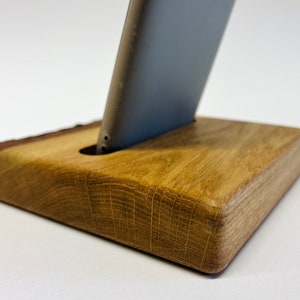 Design Mobile Phone Holder Made of Solid Wood (oak) - Etsy