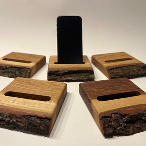 Design Mobile Phone Holder Made of Solid Wood (oak) - Etsy