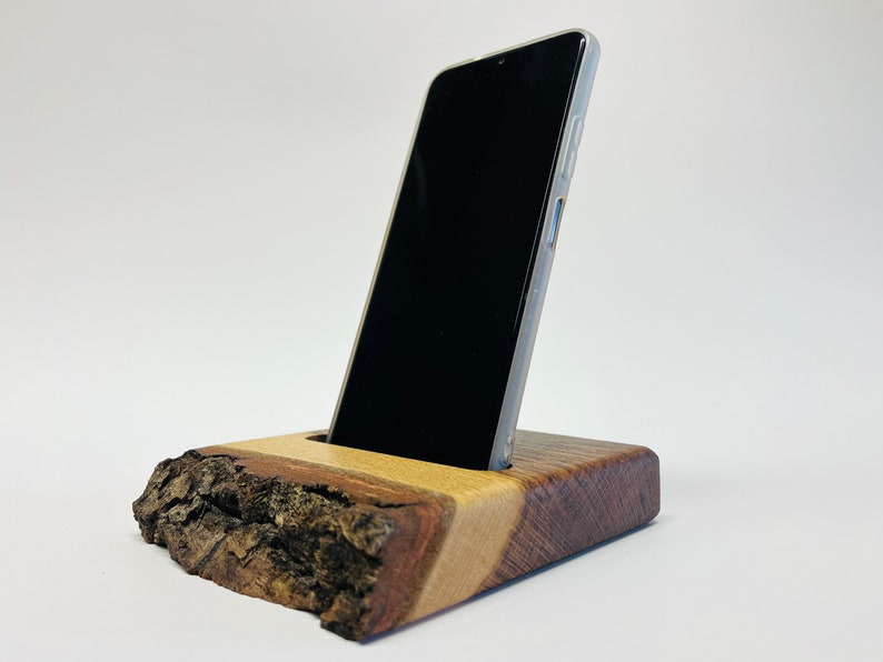 Design Mobile Phone Holder Made of Solid Wood (oak) - Etsy