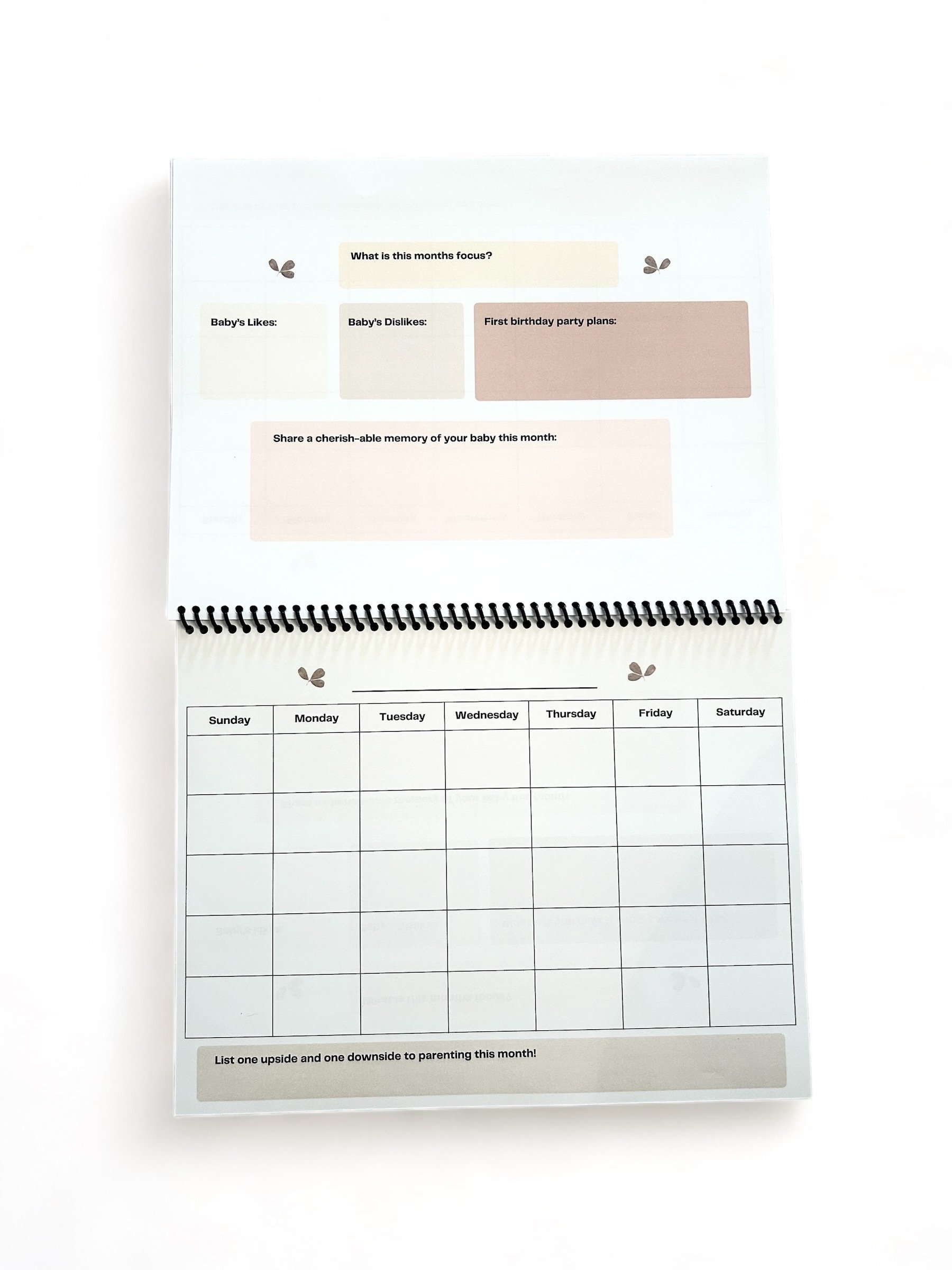 Baby's First Year Calendar - Etsy