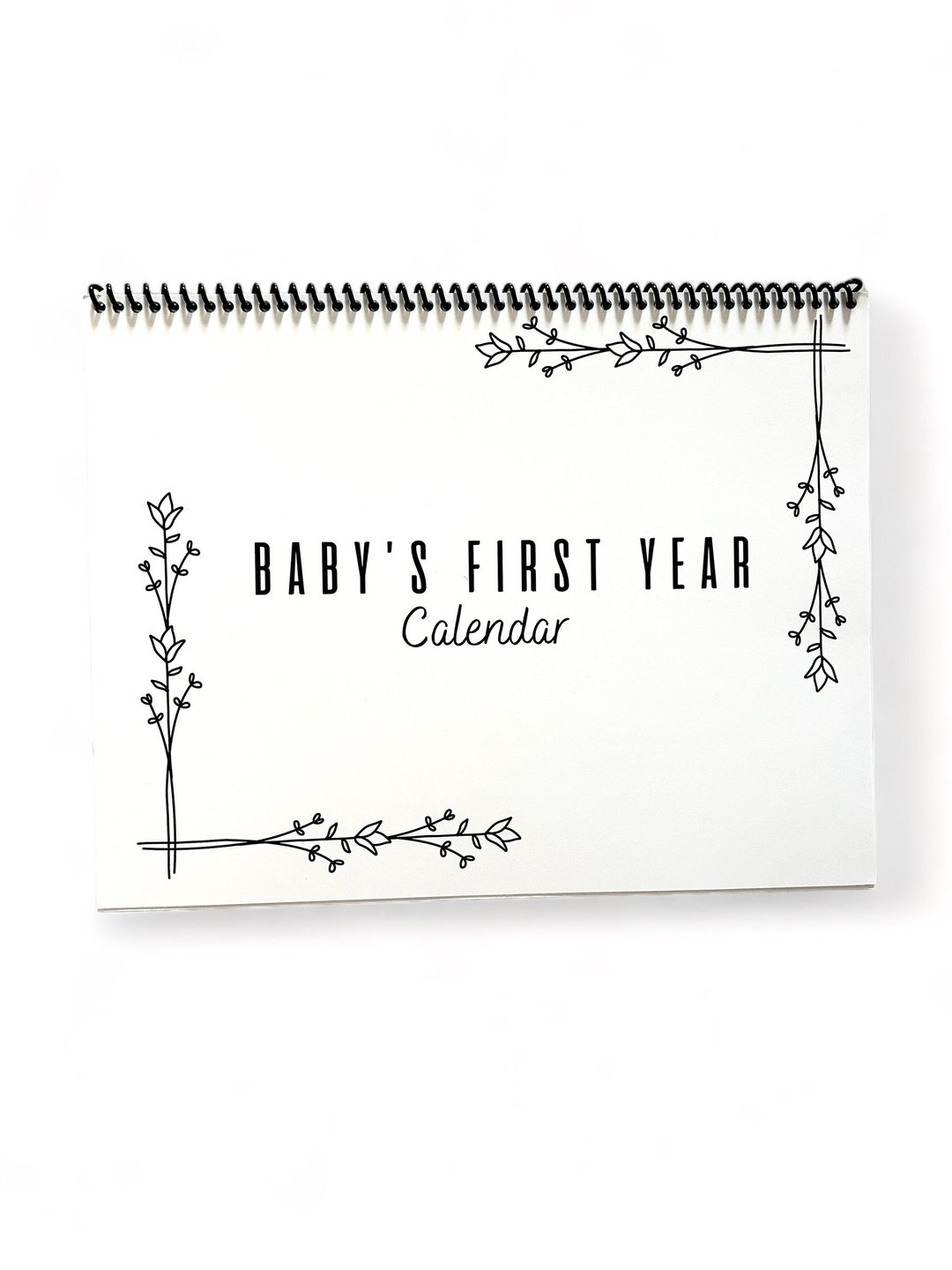 Baby's First Year Calendar - Etsy