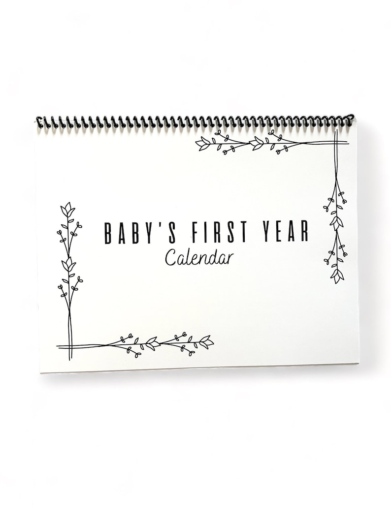 Baby's First Year Calendar Digital - Etsy
