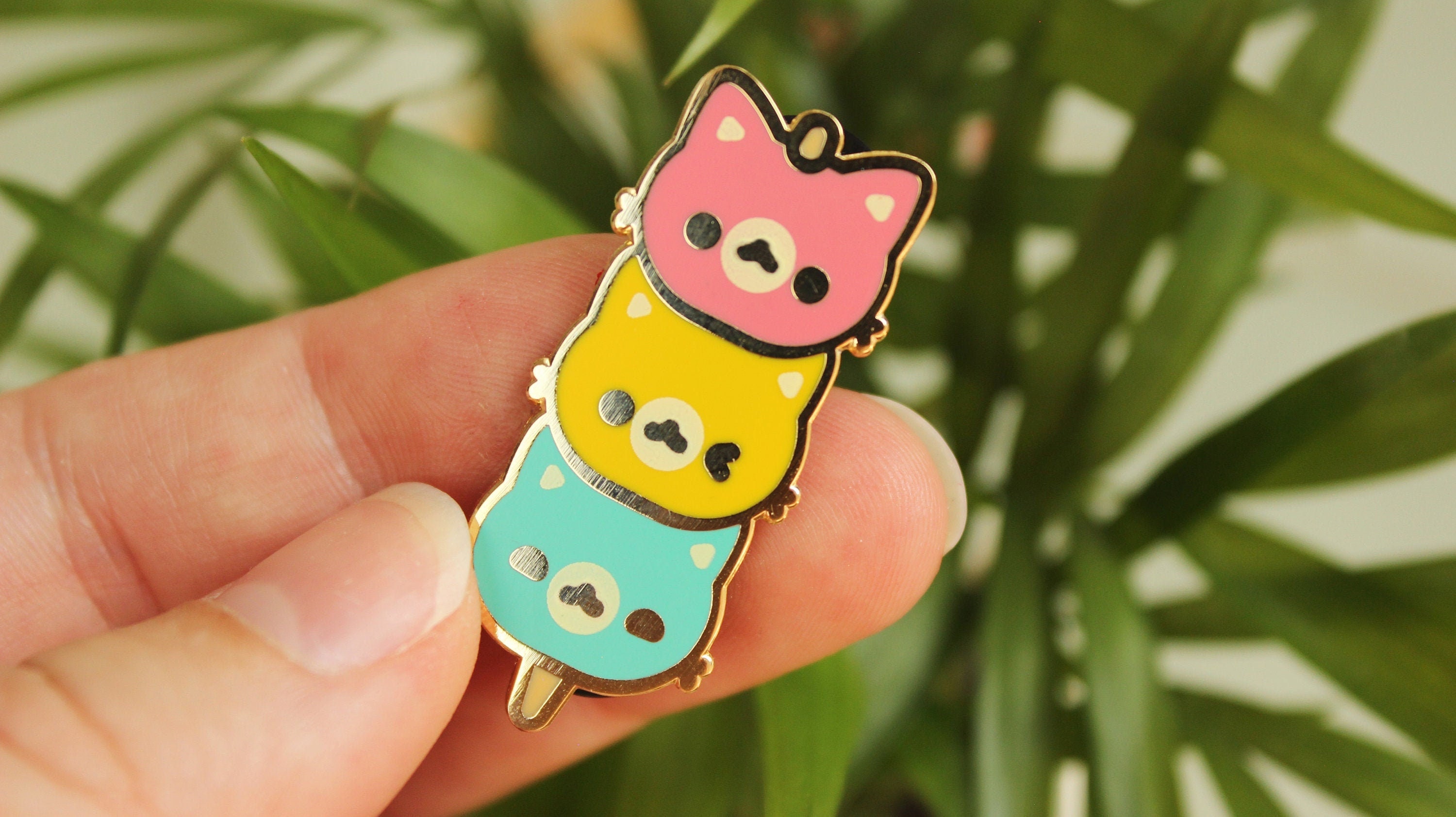 Kawaii Dango Cat Enamel Hard Pins Sushi Cat Pin | Etsy