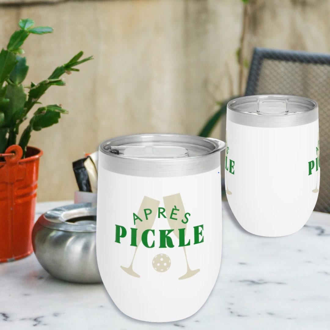 Apres Pickle - Funny Wine Tumbler for Pickleball - Pickleball Tumbler ...