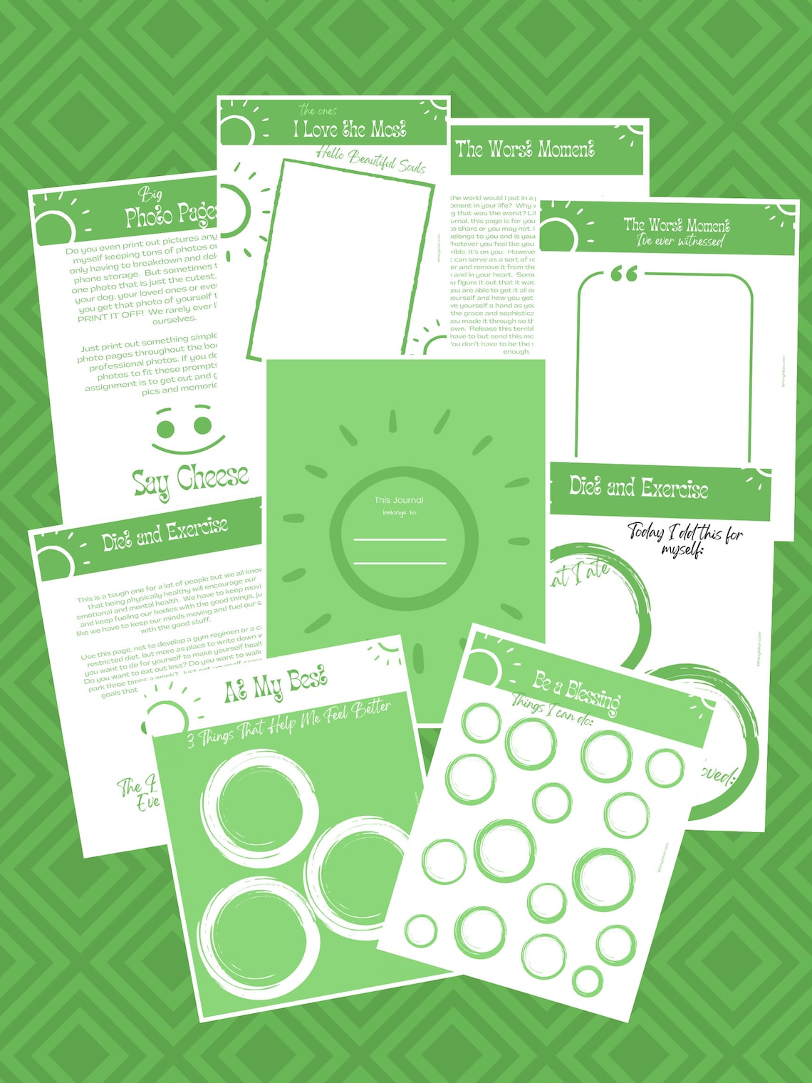 10 Self Discovery Workbook Pages Journal With Prompts Printable - Etsy