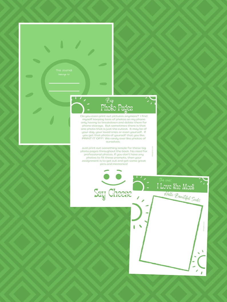 10 Self Discovery Workbook Pages Journal With Prompts Printable - Etsy