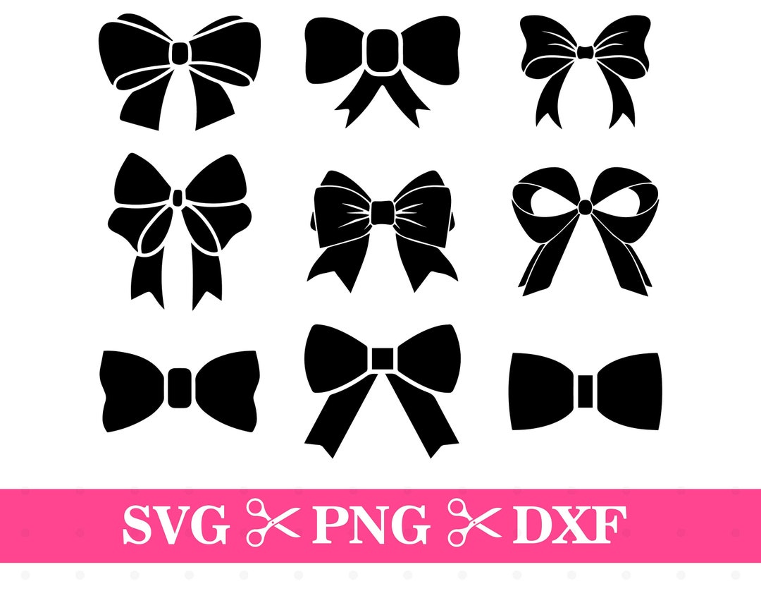 Bows Svg Bundle Bow PNG Clipart Svg Bows Cricut Vectors Bows - Etsy