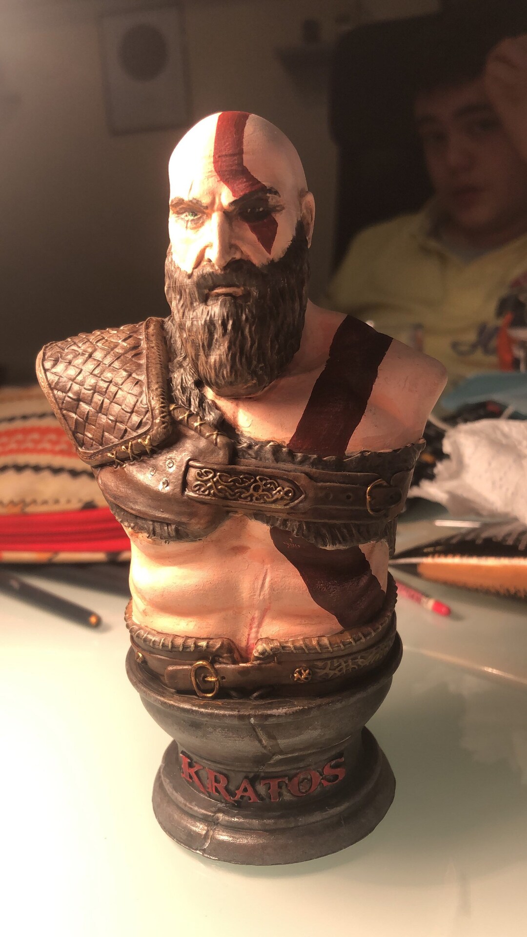 Kratos Statue God of War - Etsy