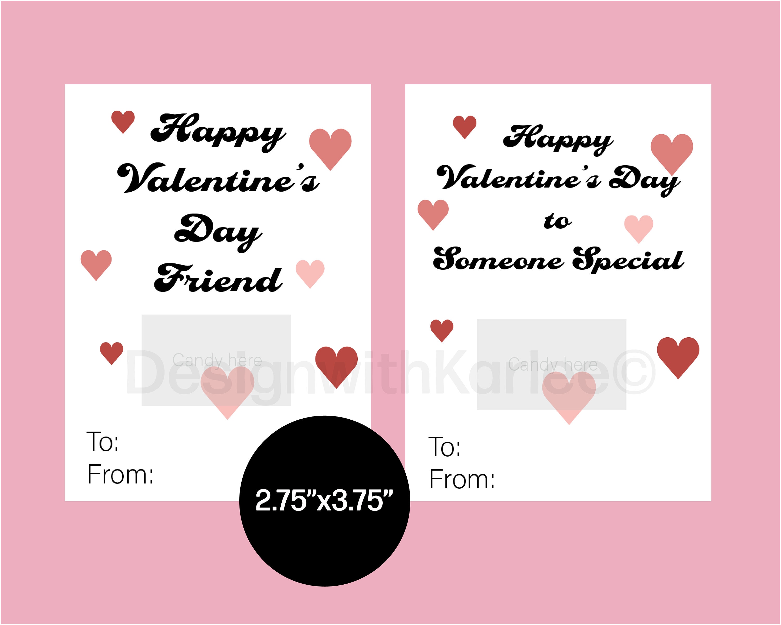 4 Printable Valentine's Day Cards | Printable Valentine's Cards ...