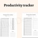 Productivity Tracker Printable Pdf Productivity Planner Page ...