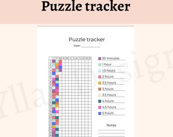 Jigsaw Puzzle Tracker - Printable PDF, Instant Download - Tracker of ...