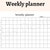 Weekly Outfit Planner Daily Activities Landscape Travel Planner Sports ...