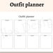 Weekly Outfit Planner Daily Activities Landscape Travel Planner Sports ...