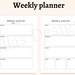 Weekly Planner on 2 Pages Printable Pdf Weekly Agenda Weekly Schedule ...