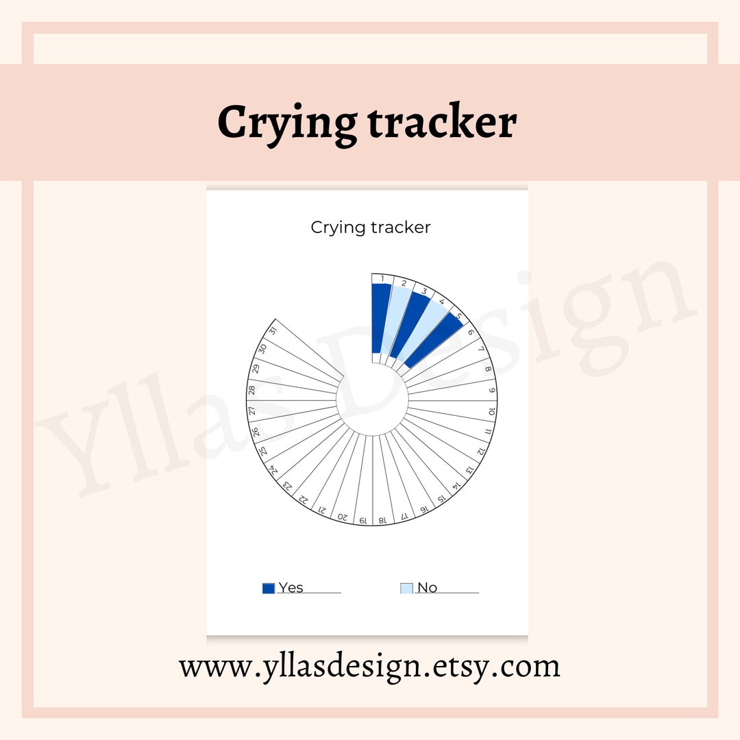 Crying Tracker Printable Pdf Crying Log Tracker Mood Tracker Emotion ...