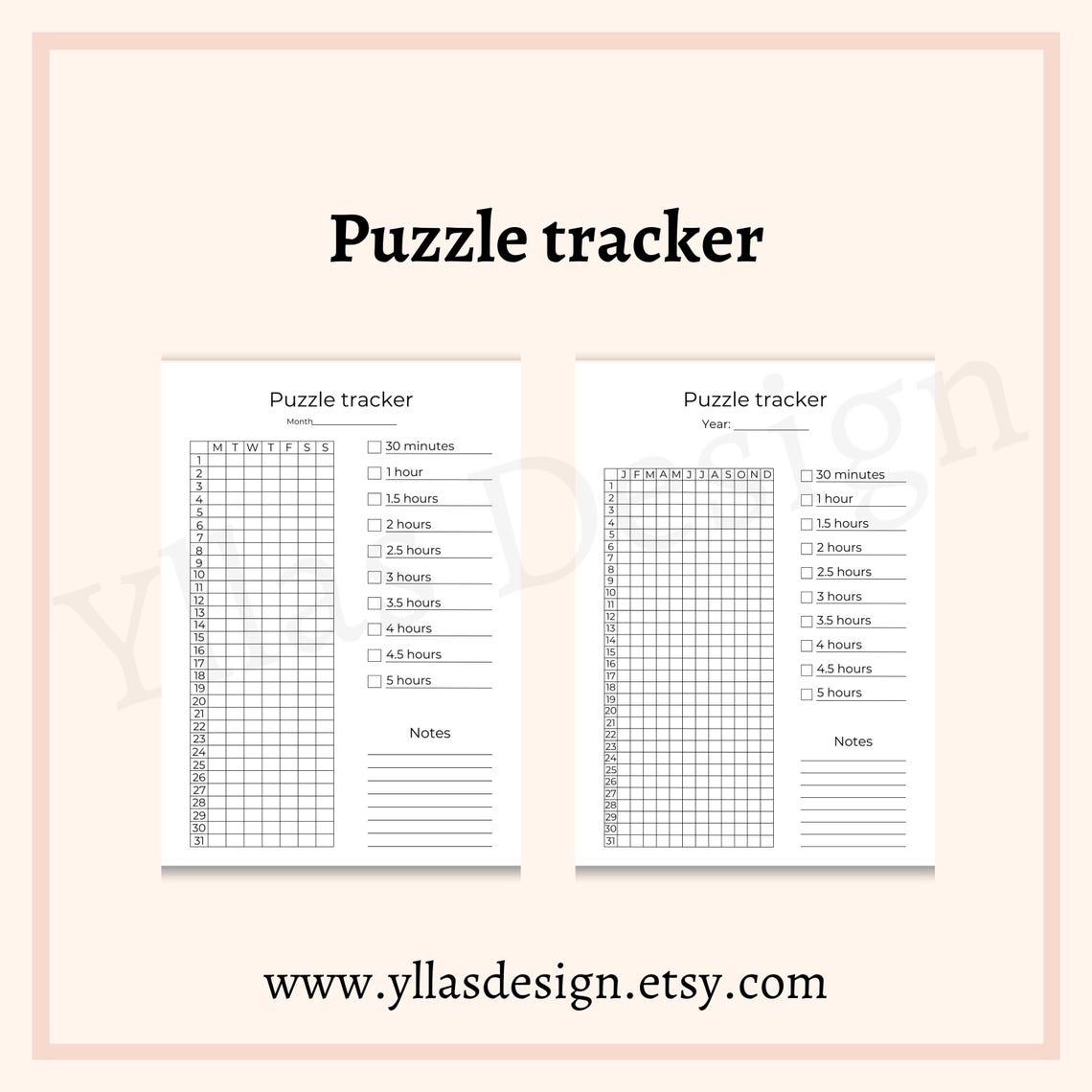 Puzzle Tracker Printable Pdf Puzzle Log Puzzle Journal Page Game ...