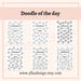 Doodle of the Day Bundle Printable Pdf Journal Pages Planner Pages ...