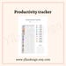 Productivity Tracker Printable Pdf Productivity Planner Page ...
