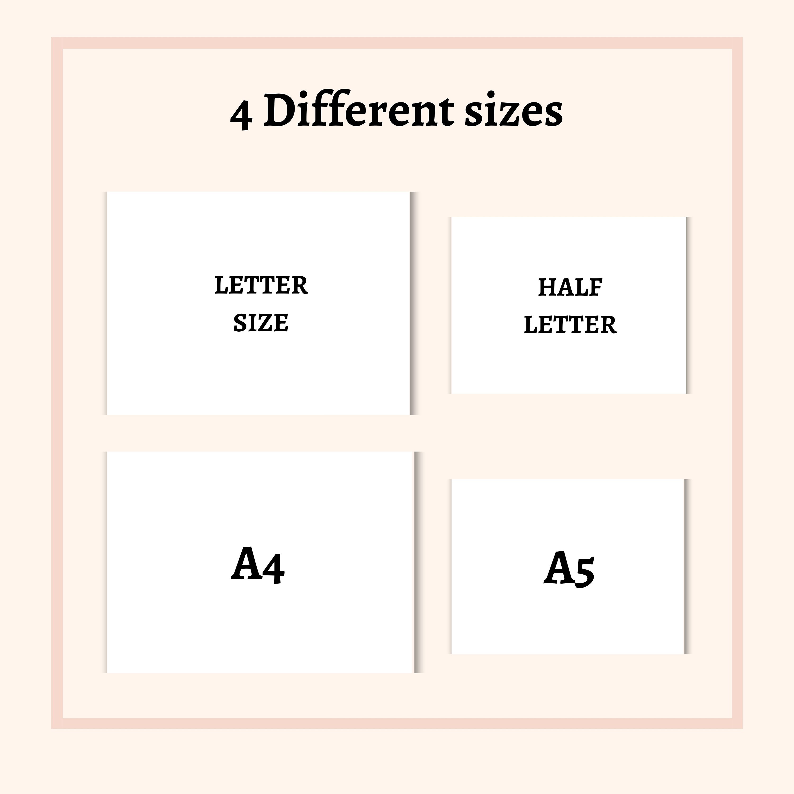 Weekly School Planner Printable Pdf Landscape 5 Day Minimalist Planner ...