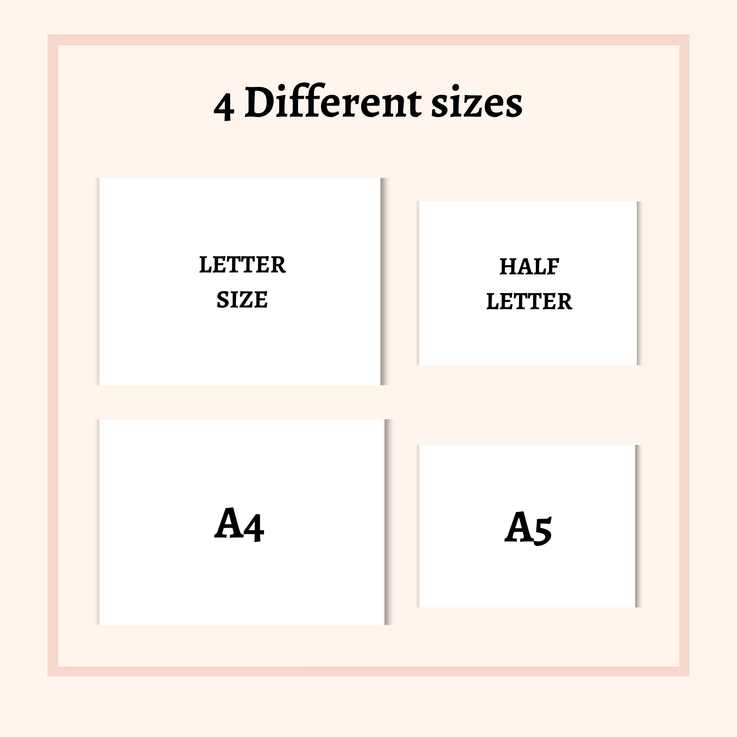 Weekly Organizer Printable Landscape Pdf Week at a Glance Minimalist ...