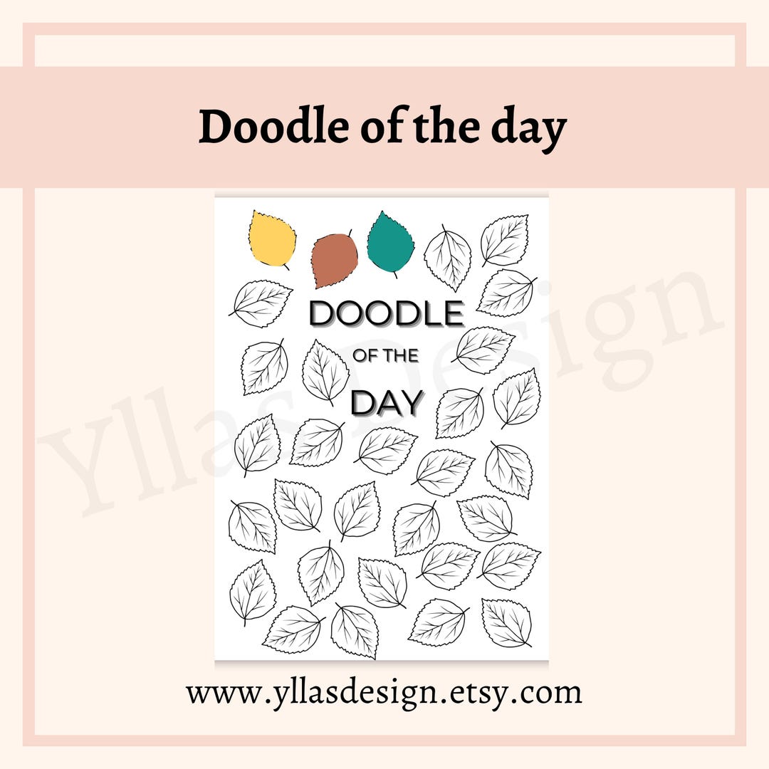 Leave Doodle of the Day Printable Pdf Fall Planner Page Journal Page ...