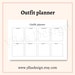 Weekly Outfit Planner Daily Activities Landscape Travel Planner Sports ...