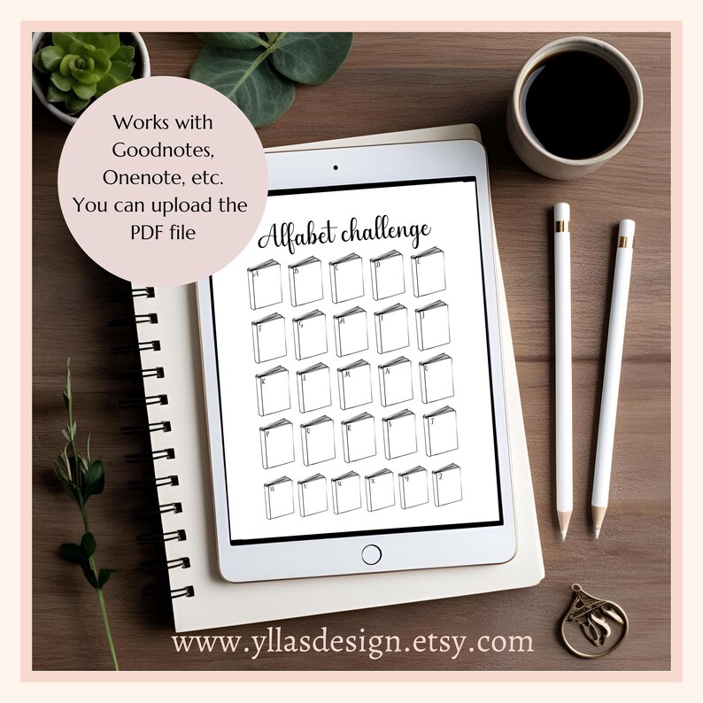 Book Alphabet Challenge Printable | A to Z Reading Challenge Page ...