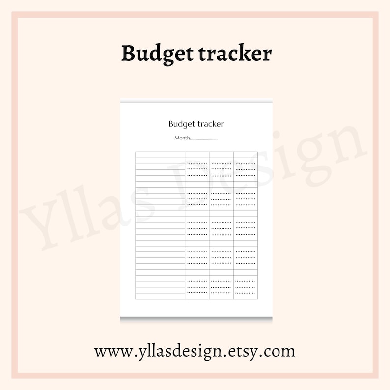 Budget Tracker Printable Pdf Budget Planner Euro Monthly Budget Planner ...