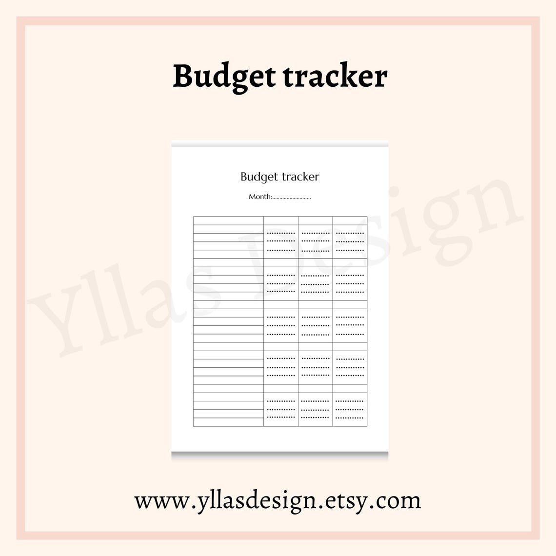 Budget Tracker Printable Pdf Budget Planner Euro Monthly Budget Planner ...