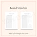 Laundry Tracker Printable Pdf Journal Page Laundry Daily Tracker ...