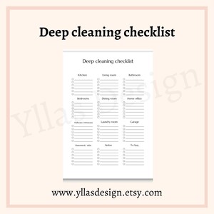 Cleaning Planner Bundle Printable Editable Pdf Weekly Monthly Cleaning ...
