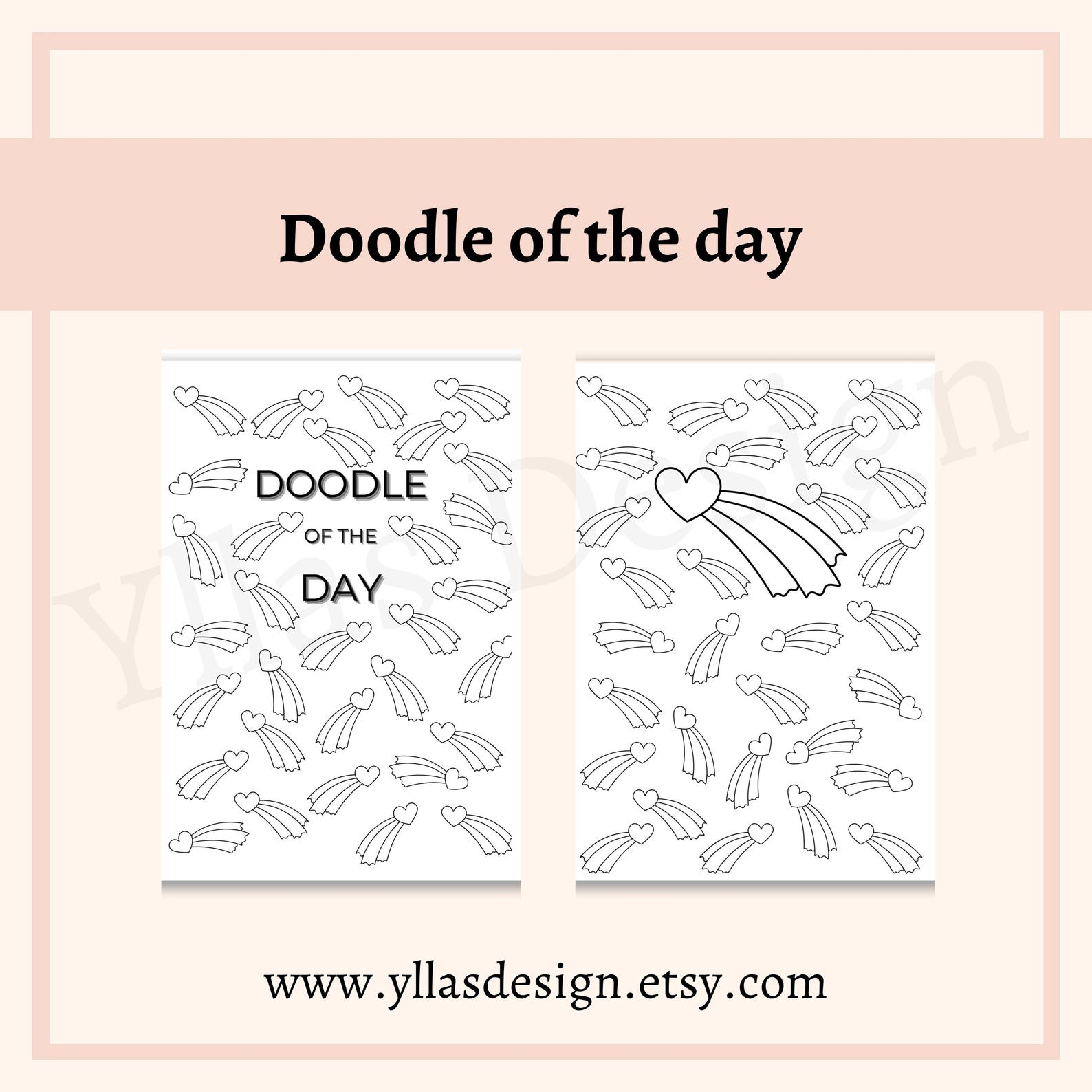 Star Doodle of the Day Printable Pdf Planner Page Journal Page Daily ...