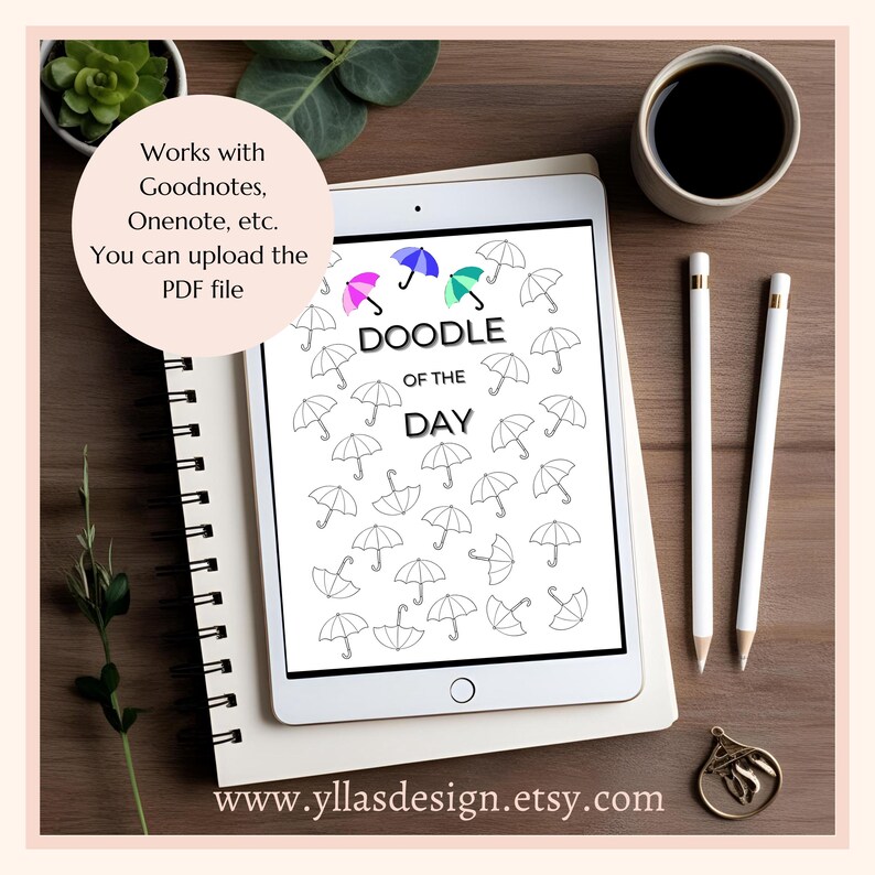 Doodle of the Day Bundle Printable Pdf Autumn Journal Pages Planner ...