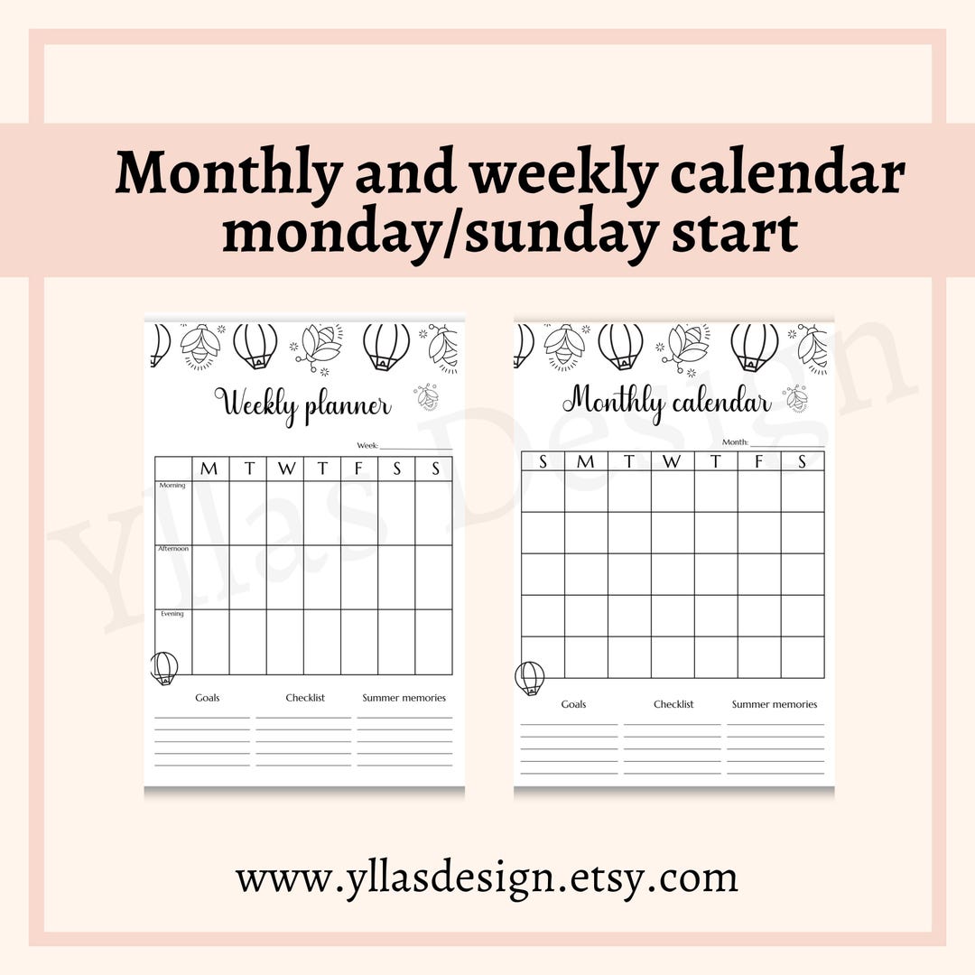 August Title Page Weekly Monthly Calendar Printable Pfd Firefly Weekly ...