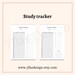 Study Tracker Printable Pdf Student Journal Student Planner Yearly ...