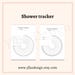 Shower Tracker Monthly Printable Pdf Daily Self Care Log Hair Wash ...