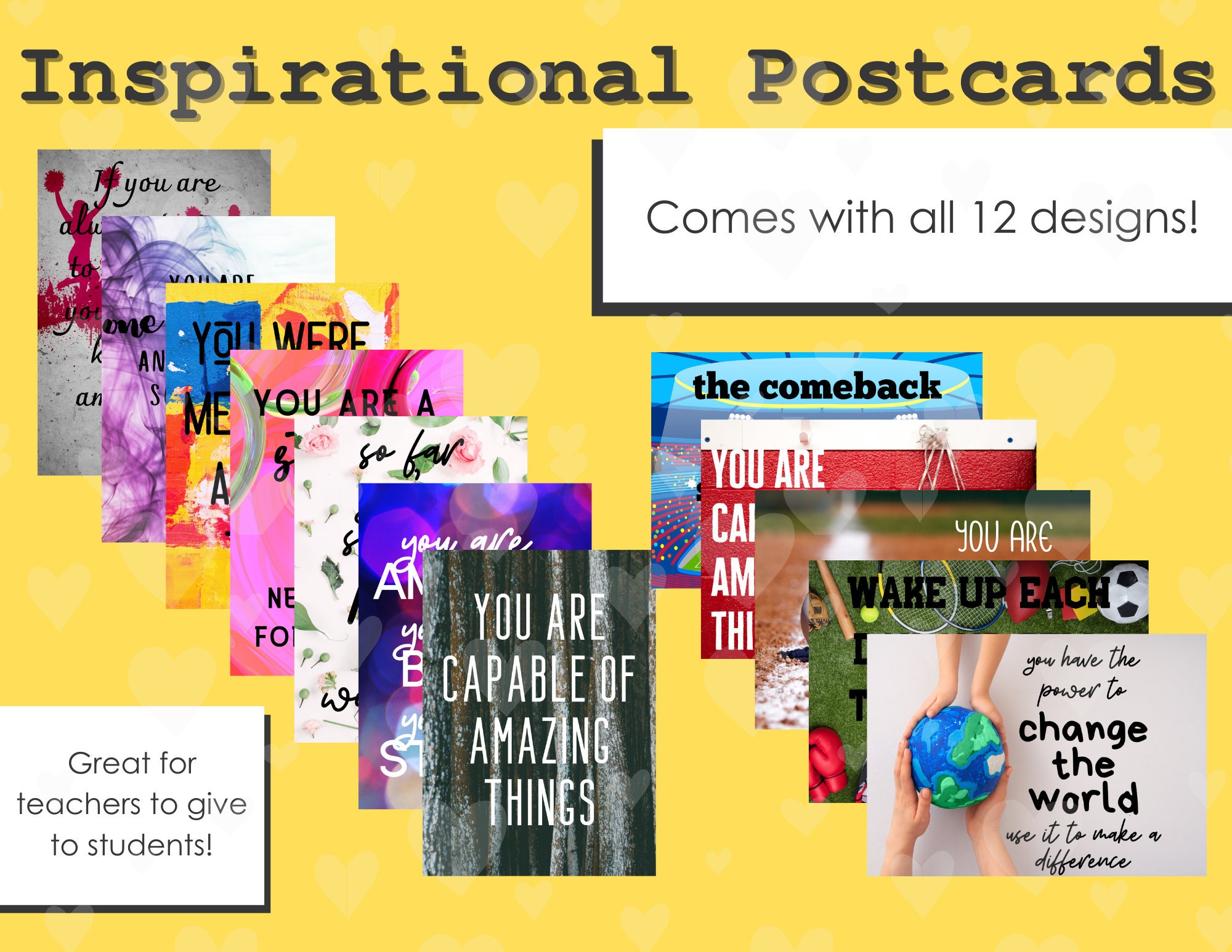 Inspiring Postcards | Printable | Inspirational | Lunchbox Notes ...