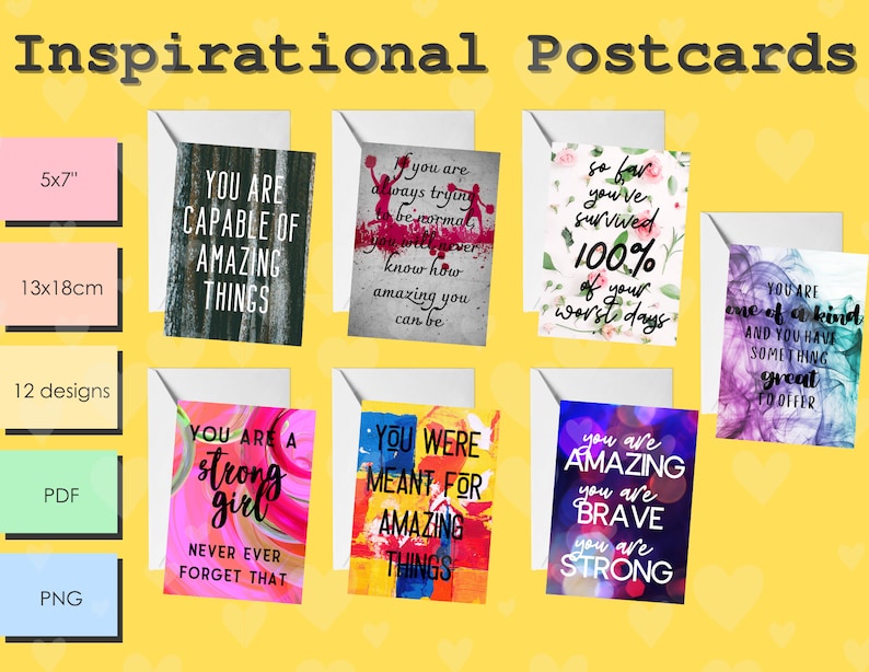 Inspiring Postcards | Printable | Inspirational | Lunchbox Notes ...