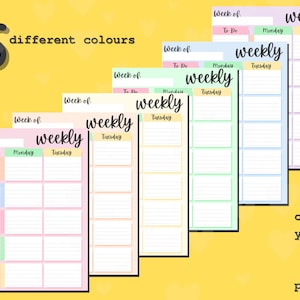 5 Subject Digital Planner | Digital Download | Digital Calendar ...
