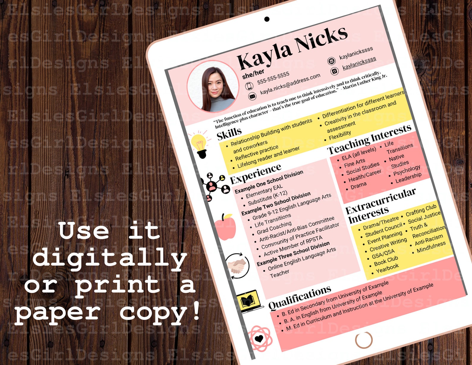 Portfolio | Teaching Portfolio Template | Portfolio Template | Teaching ...