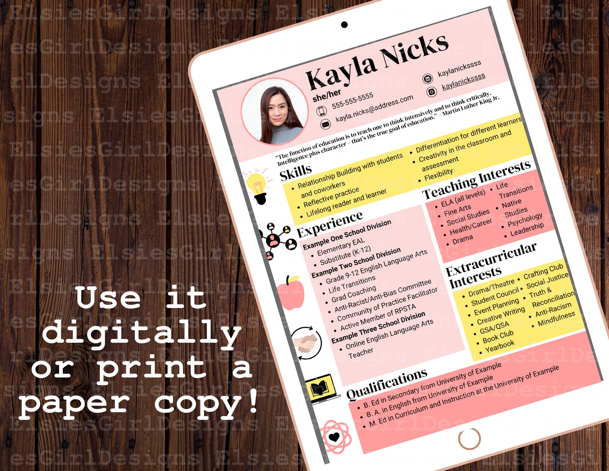 Portfolio | Teaching Portfolio Template | Portfolio Template | Teaching ...