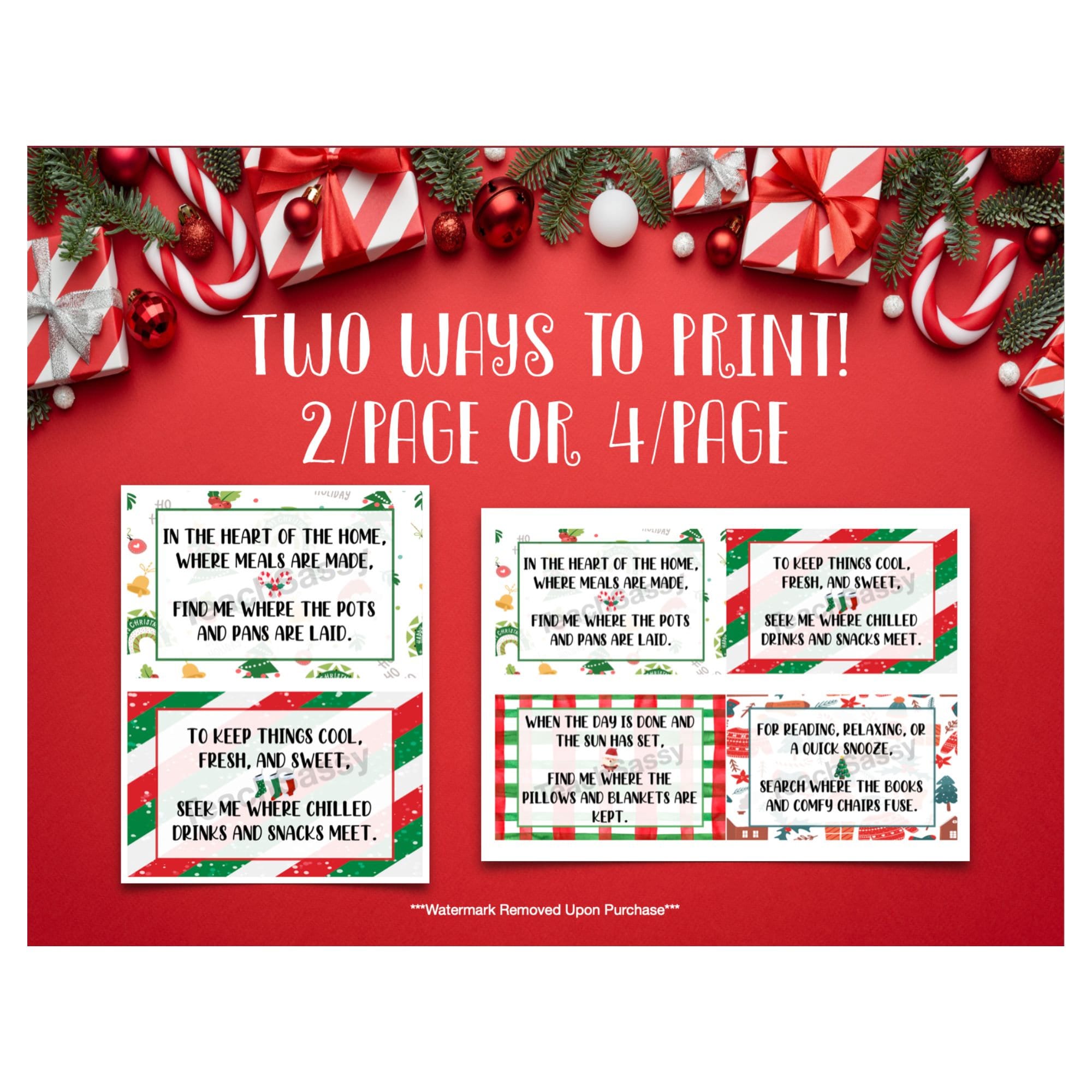 Christmas Scavenger Hunt - Etsy