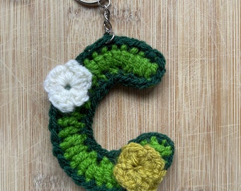 Crochet Letter Keychain - Etsy