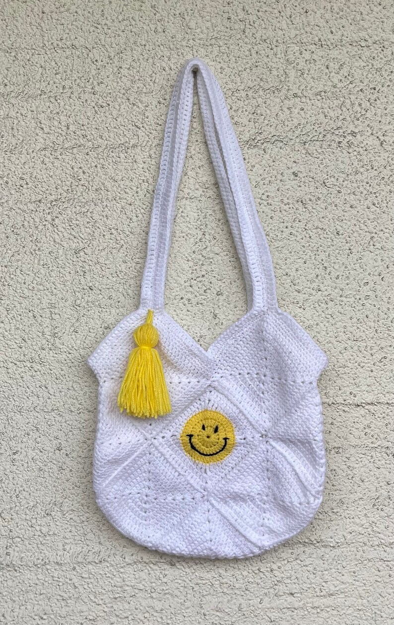 Smiley Tote Bag - Etsy