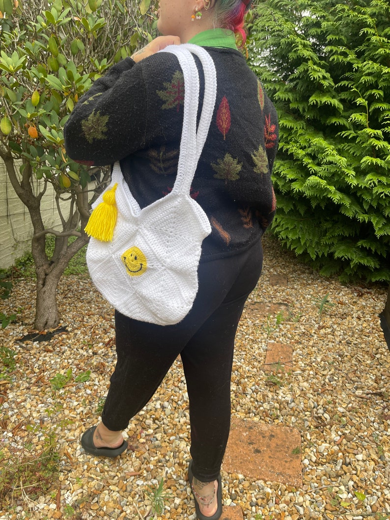 Smiley Tote Bag - Etsy