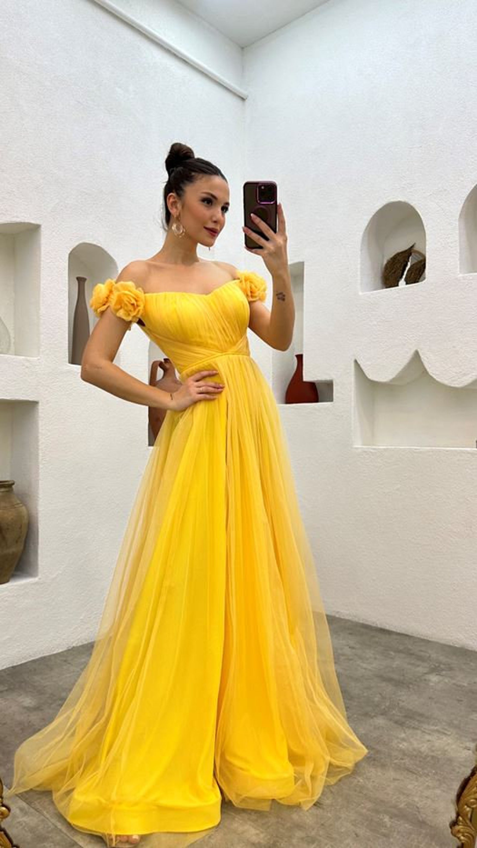 Yellow Tulle Evening and Prom Dress Bridesmaid Party Dress - Etsy