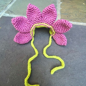 Crochet Flower Cat Hat Pattern, Cat Sunflower Hat Pattern - Etsy